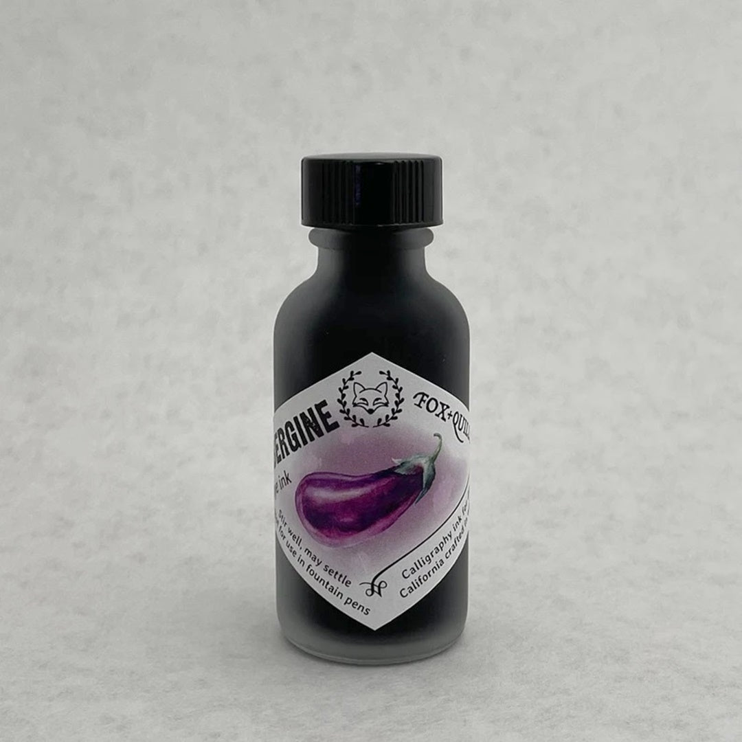 Fox and Quills/カリグラフィーインク/Aubergine dye-base ink 30ml | ペーパーツリー